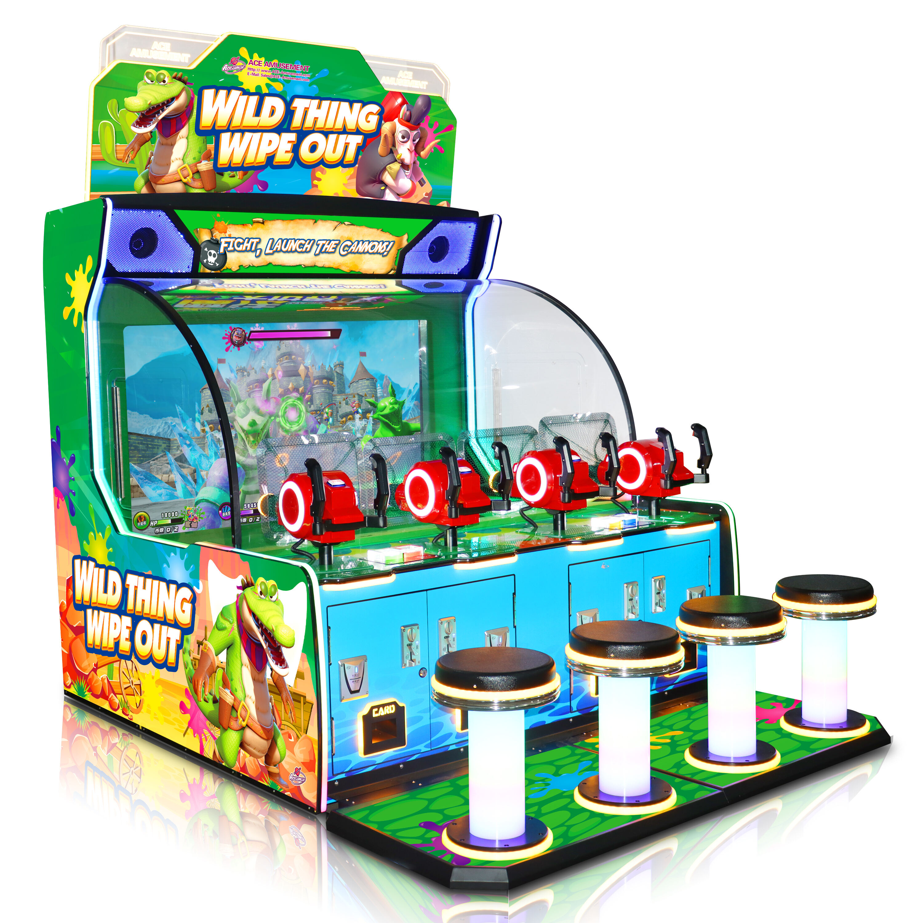 Wild-Thing Wipe-Out (4 Players Ball shooting Game) | Shooting Game Machines | ACE Amusement
